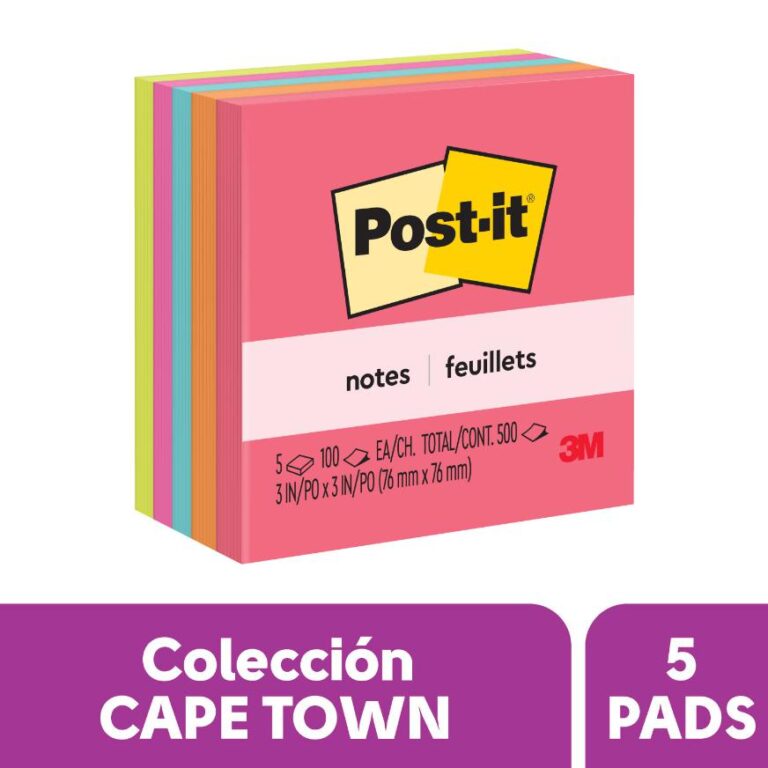 Notas Adhesivas 3M Post-It 76 X 76 Mm Multicolor 500 Hojas - Avasol.pe